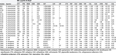 Antimicrobial Susceptibility Of Ndm 5 Producing Enterobacteriaceae