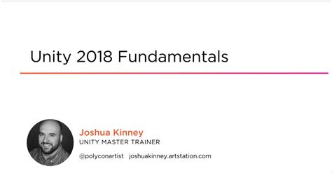 getting started with unity 2018 the fundamentals unity learn