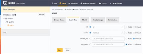 explore users on graphql api hasura graphql tutorial