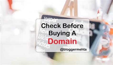 6 Things To Watch Out Before Buying A Domain Blogger Mehta