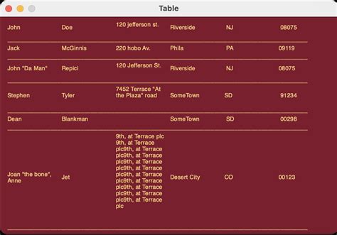 python pysimplegui table multiline text handling stack