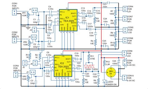 Surround Sound Audio Circuit Diagram