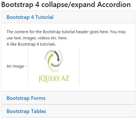 bootstrap 4 collapse explained with 6 examples
