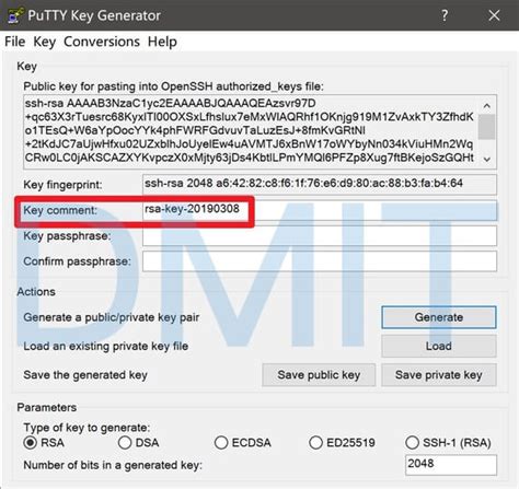 how to generate ssh key via putty knowledgebase dmit inc