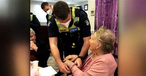 Police Crash Womans 100th Birthday Party To Arrest Her As Part Of