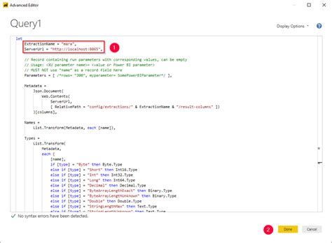 power query m script theobald online help