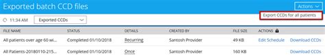 how do i batch export patient data from the ehr