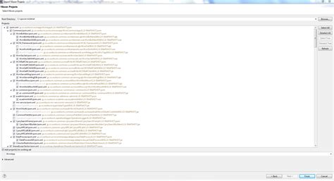importing multiple multi module projects as maven project at once in