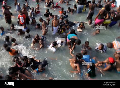 Thousands Of People Celebrate New Years Day On The Durban Beach Front