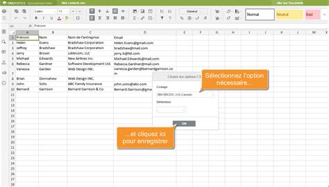 comment créer un fichier csv office en ligne