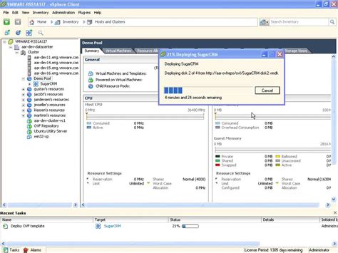 demo of ovf template deployment in vsphere 4 youtube