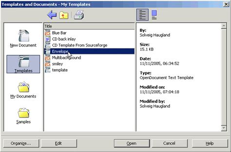 openoffice tip everything about envelopes