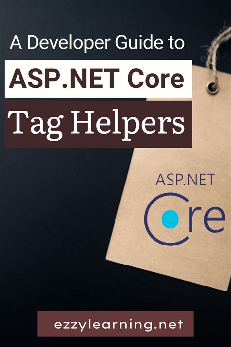 a developer guide to asp core tag helpers core development helper