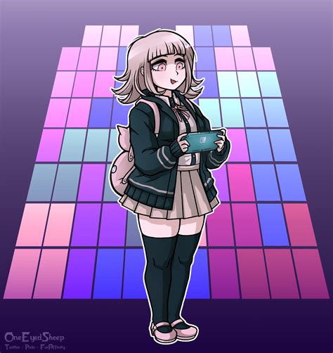 Nanami Chiaki Danganronpa And 2 More Drawn By Sheep Oneeyedsheep
