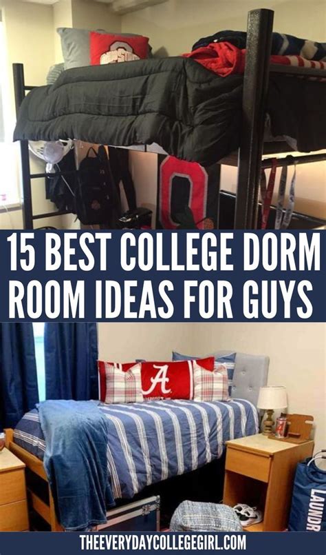 15 Super Cool Dorm Room Ideas For Guys In 2024 College Dorm Room