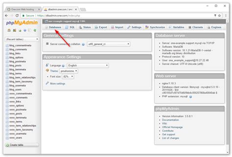 import mysql database using php