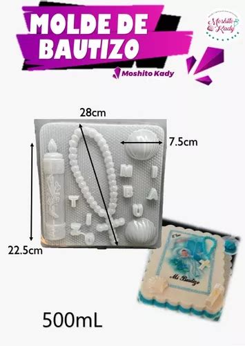 Molde Art Bautismo Bautizo Para Gelatina Yeso Choco Ymás Meses Sin