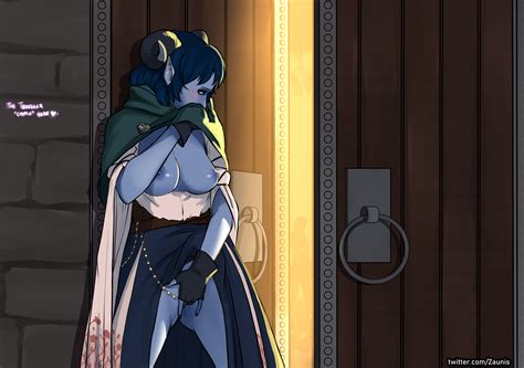Rule 34 1girls Areolae Blue Hair Blue Skin Blush Breasts Breasts Out