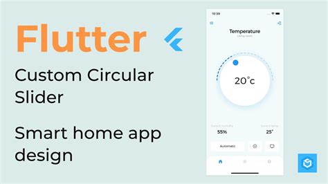 flutter beautiful smart home app design with cool circular slider
