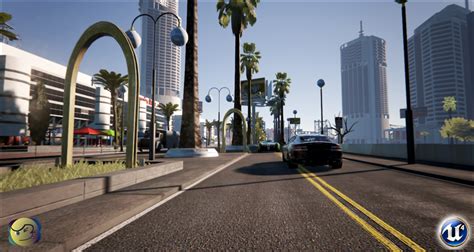 new unreal engine 4 screens of gta clone aqp city max level