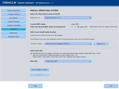 install oracle vm server oracle system assistant sun server x4 4