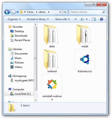 easily install ubuntu linux with windows using the wubi installer