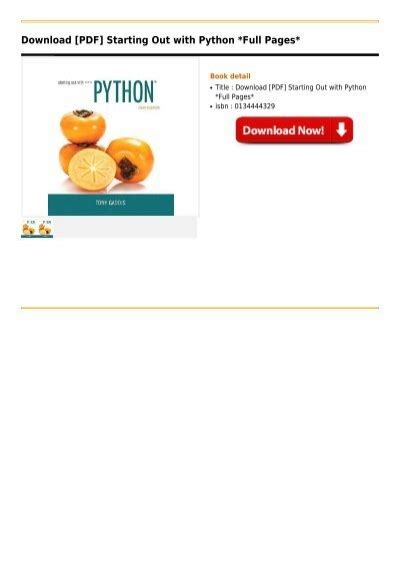 starting out with python