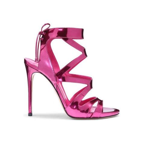 Shein Sheinside Red Patent Leather Lace Up High Heeled Sandals 155