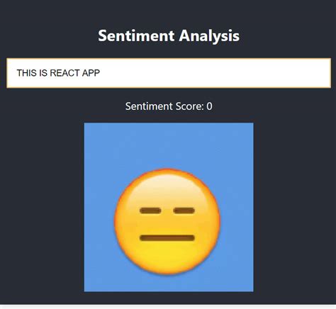 sentiment analysis app with react dev community