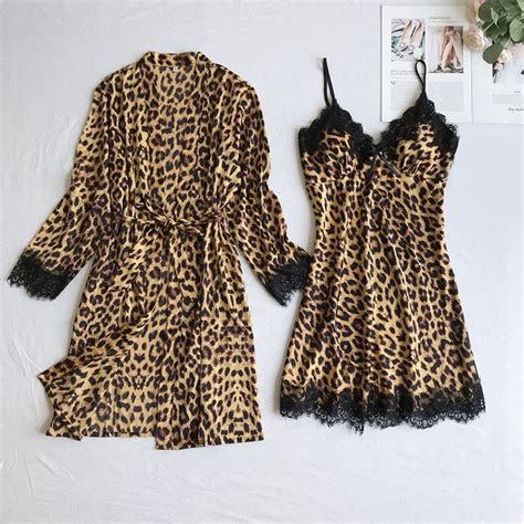 Todays Clearance Deal Pitauce Silk Pajamas For Women Satin Bathrobe