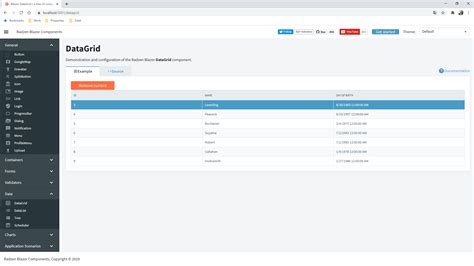 datagrid two way binding problem radzen ide blazor server side radzen
