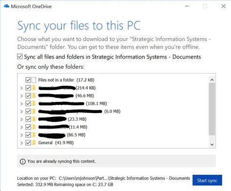 syncing sharepoint documents folder you are already syncing this