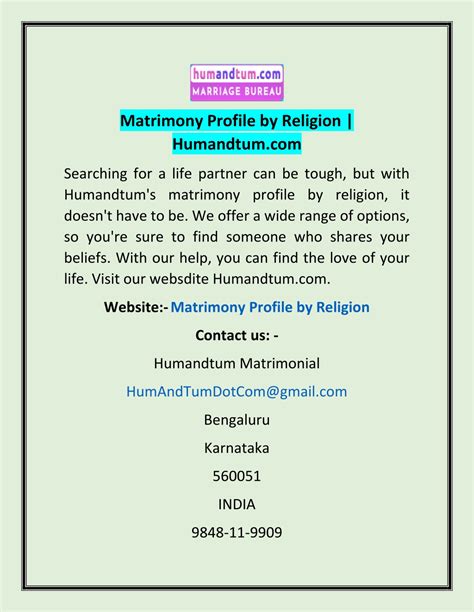 Ppt Matrimony Profile By Religion Powerpoint