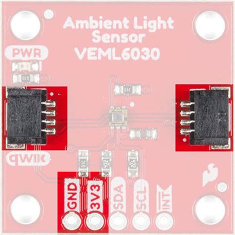 qwiic ambient light sensor veml6030 hookup guide