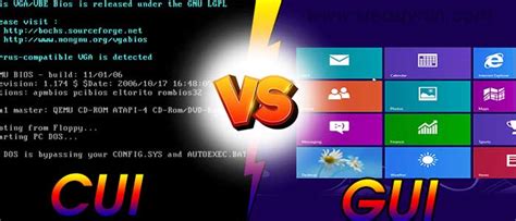 difference between cui and gui differences