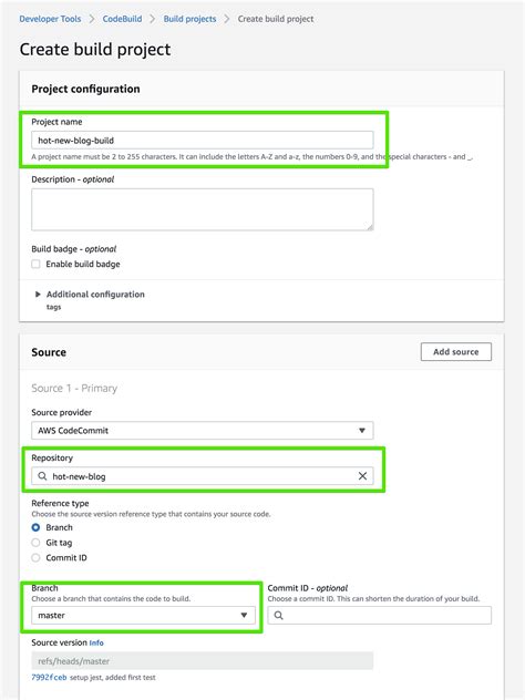 using aws codebuild and codepipeline for easy continuous