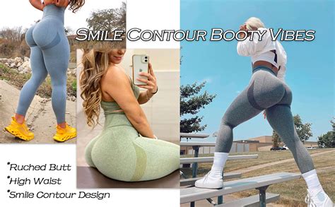 Cross1946 Women Scrunch Butt Lifting Workout Leggings High