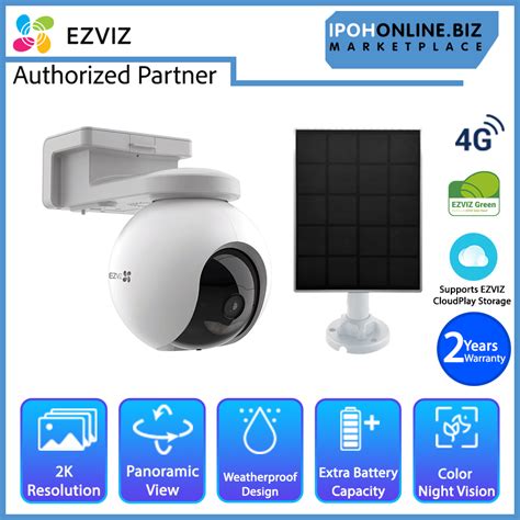 Ezviz Eb8 4g 2k 3mp Pan And Tilt 4g Network Smart Home Battery Camera