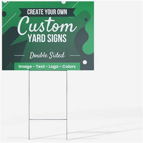 Customforme Custom Yard Sign With H Stakes