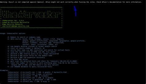 python theharvester cant use wfuzz stack overflow