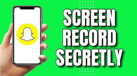 How To Screen Record Snapchat Without Them Knowing 2023 Youtube