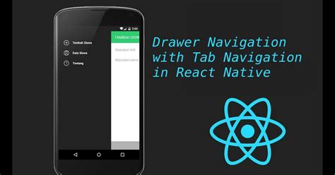 example using react navigation v6 with react native navigation drawer