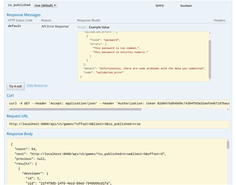 django swagger boolean parameter value true false instead of true
