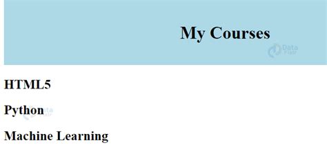 html id attribute syntax and example dataflair