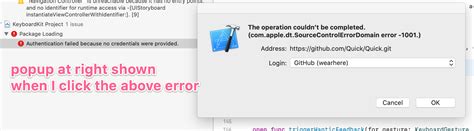 authentication failed because no credentials were provided when