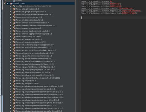 java importing selenium webdriver from maven to intellij idea stack