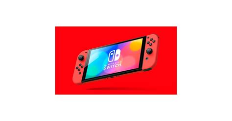 Nintendo Switch Oled Modell Mario Red Edition Spielkonsole Rot
