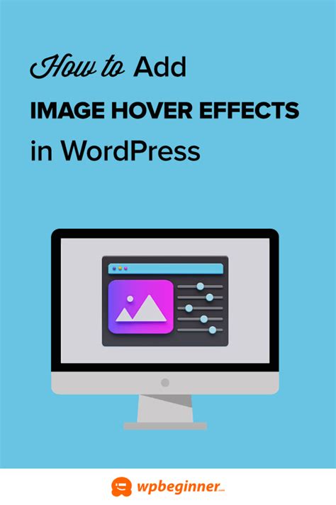 how to add image hover effects in wordpress step by step