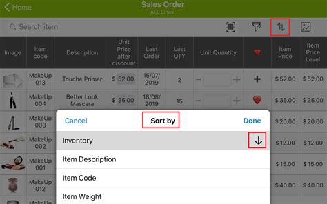 sort items in the order center by any field pepperi support