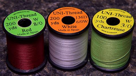 Fly Tying Thread Comparison Chart